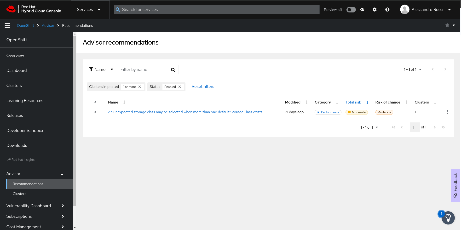 Insights Advisor for OpenShift - How to react to Advisor recommendations